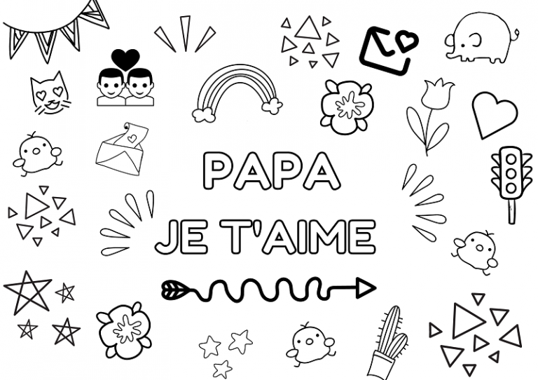 coloriages fête des pères à imprimer - Un max d'idées