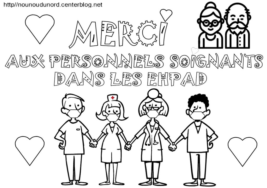 Coloriage pour dire "merci" de Nounoudunord - Un max d'idées